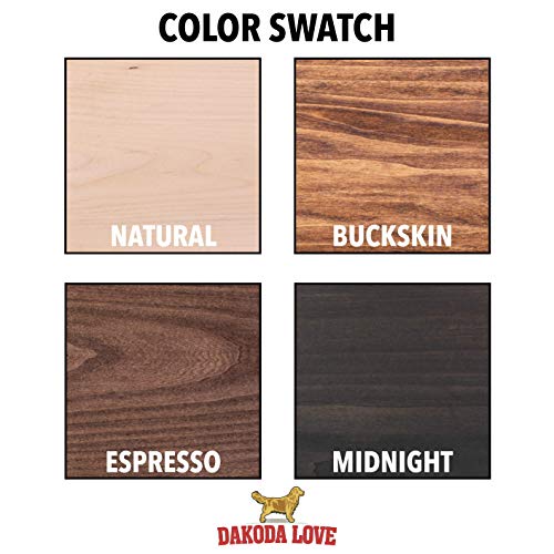 DAKODA LOVE Floating Shelves | Solid Poplar | Premium Craftsman Quality | Easy Hidden Bracket Wall Mount | Set of 2 (Espresso, 24" L x 10" D)