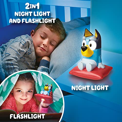 Bluey 2 in 1 Bedtime Handy Flashlight - LED Night Light with Auto-Off Timer