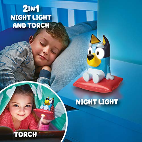 Bluey 2 in 1 Bedtime Handy Flashlight - LED Night Light with Auto-Off Timer
