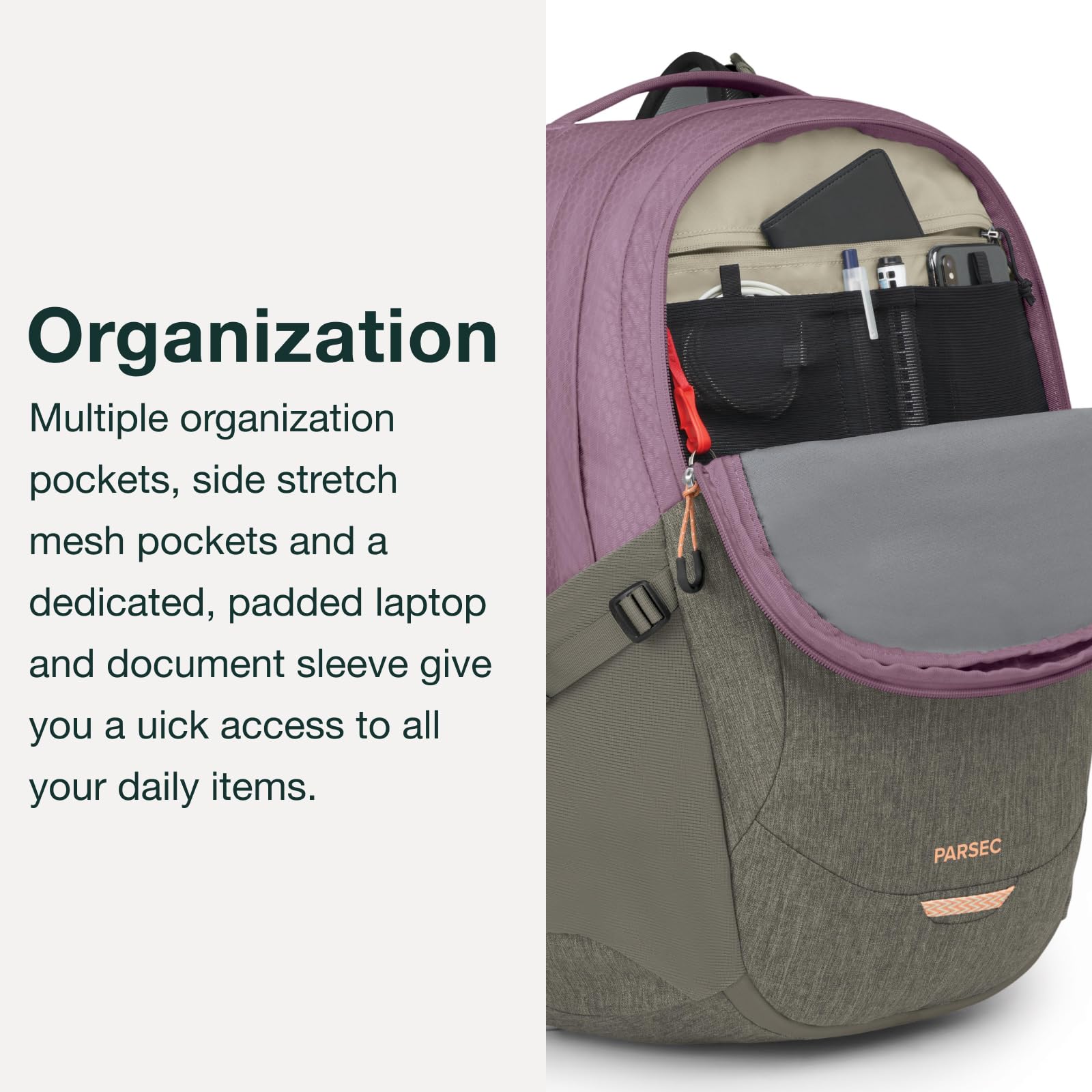 Osprey Parsec 26 Laptop Backpack, Atlas Blue Heather