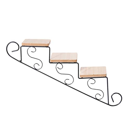 BESPORTBLE Rustic Shelving 1PC Staircase Wall Hanging Rural Style Wall Clothing Store Coffee Shop Household Mount Ornament Shelf Wall Mounted Bookshelves