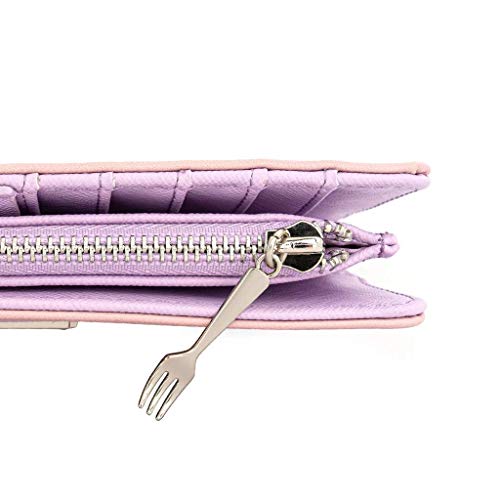 Loungefly x Disney The Little Mermaid Dinglehopper Faux Leather Bi-fold Wallet (Pink/Blue, One Size)