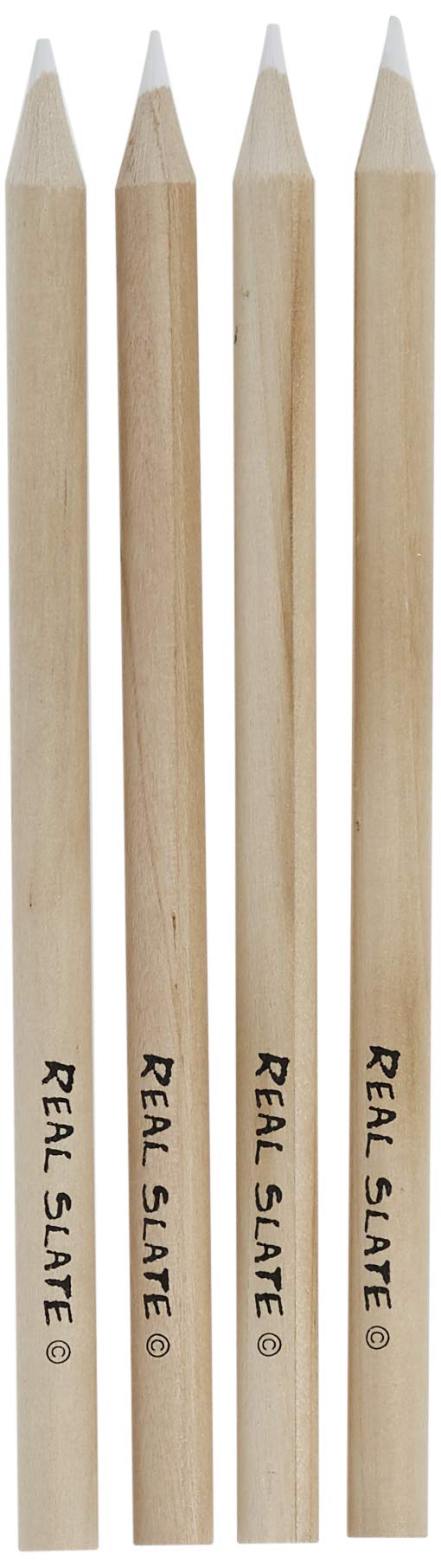 Pepperell Real Slate Chalk Pencils 5/Pkg W/Sharpener