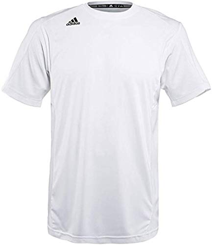 adidas Men's Climalite Utility Short Sleeve Shirt (White, X-Large)