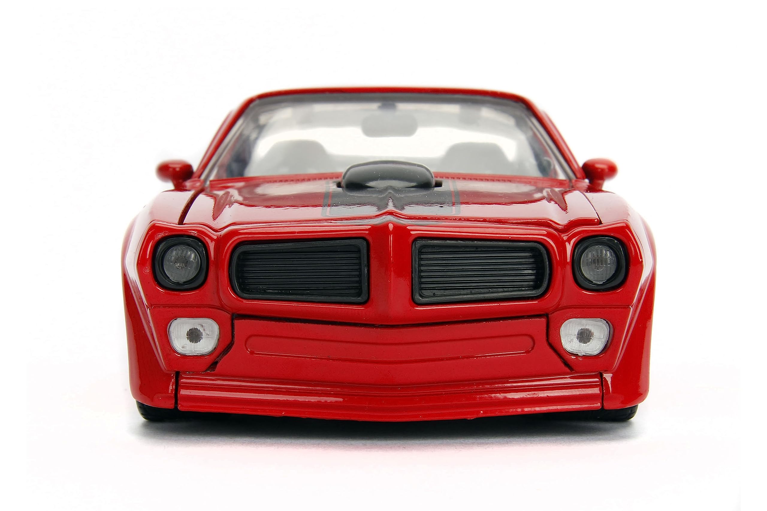1972 Pontiac Firebird Red with Black Hood Stripe Bigtime Muscle Series 1/24 Diecast Model Car by Jada 99582