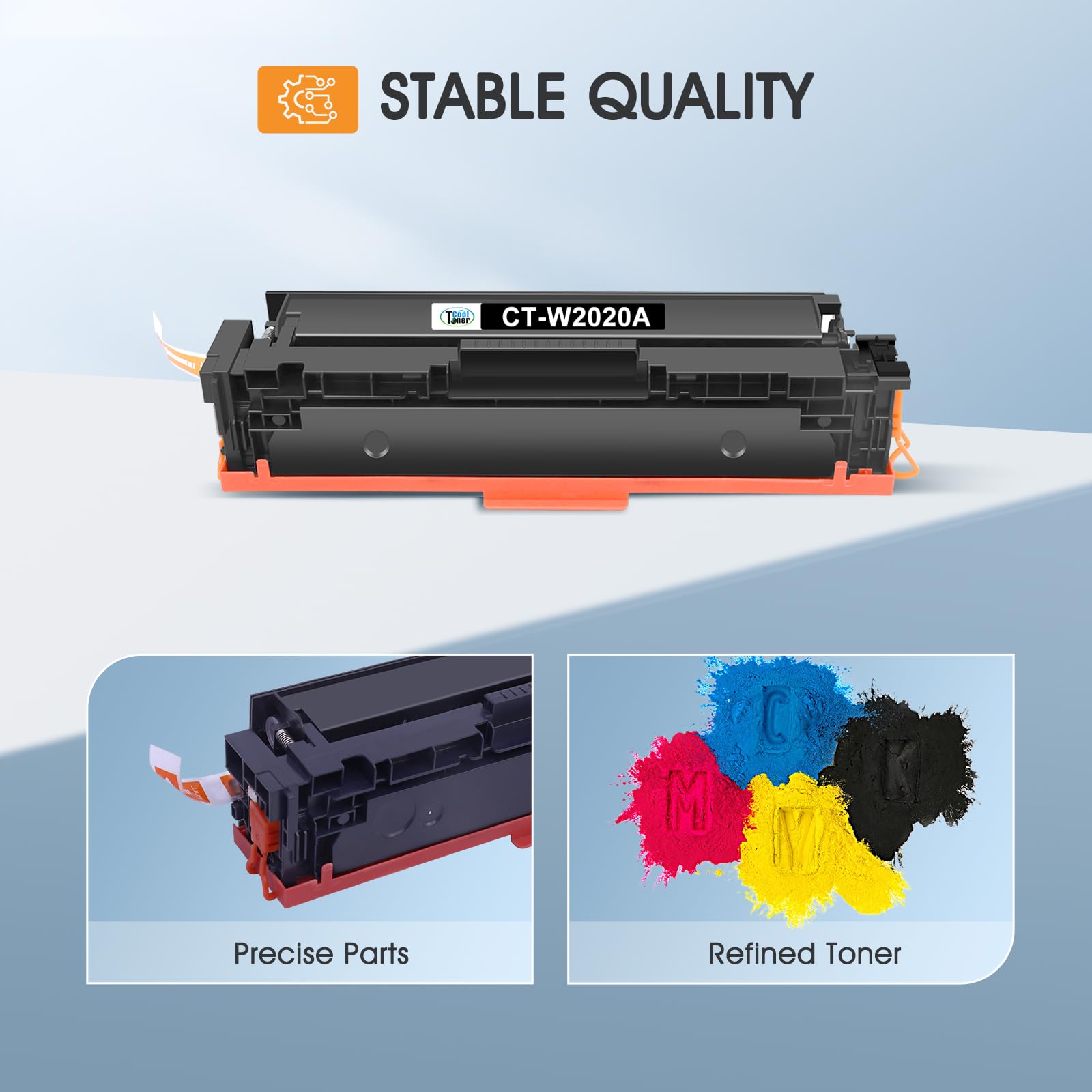 Cool Toner Compatible Toner Cartridge Replacement for HP 414A 414X 414 W2020A Work with Color Pro MFP M479fdw M454dw M454dn M479fdn M479 Laser Printer Ink (Black Cyan Magenta Yellow, 4-Pack)