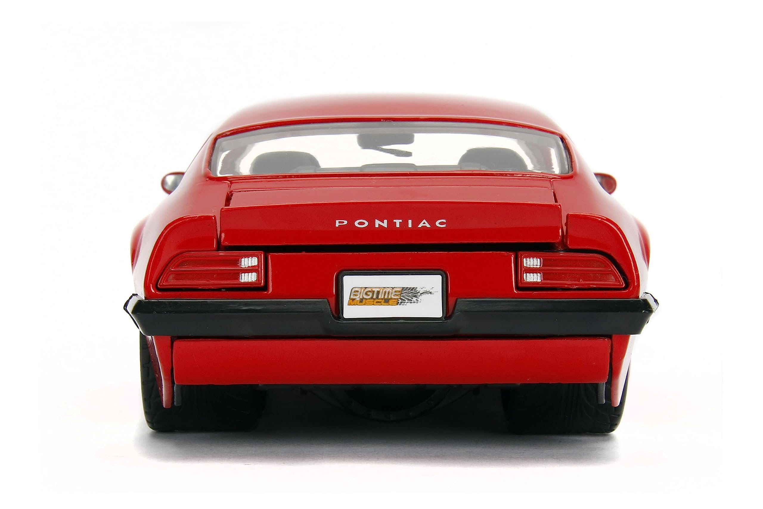 1972 Pontiac Firebird Red with Black Hood Stripe Bigtime Muscle Series 1/24 Diecast Model Car by Jada 99582