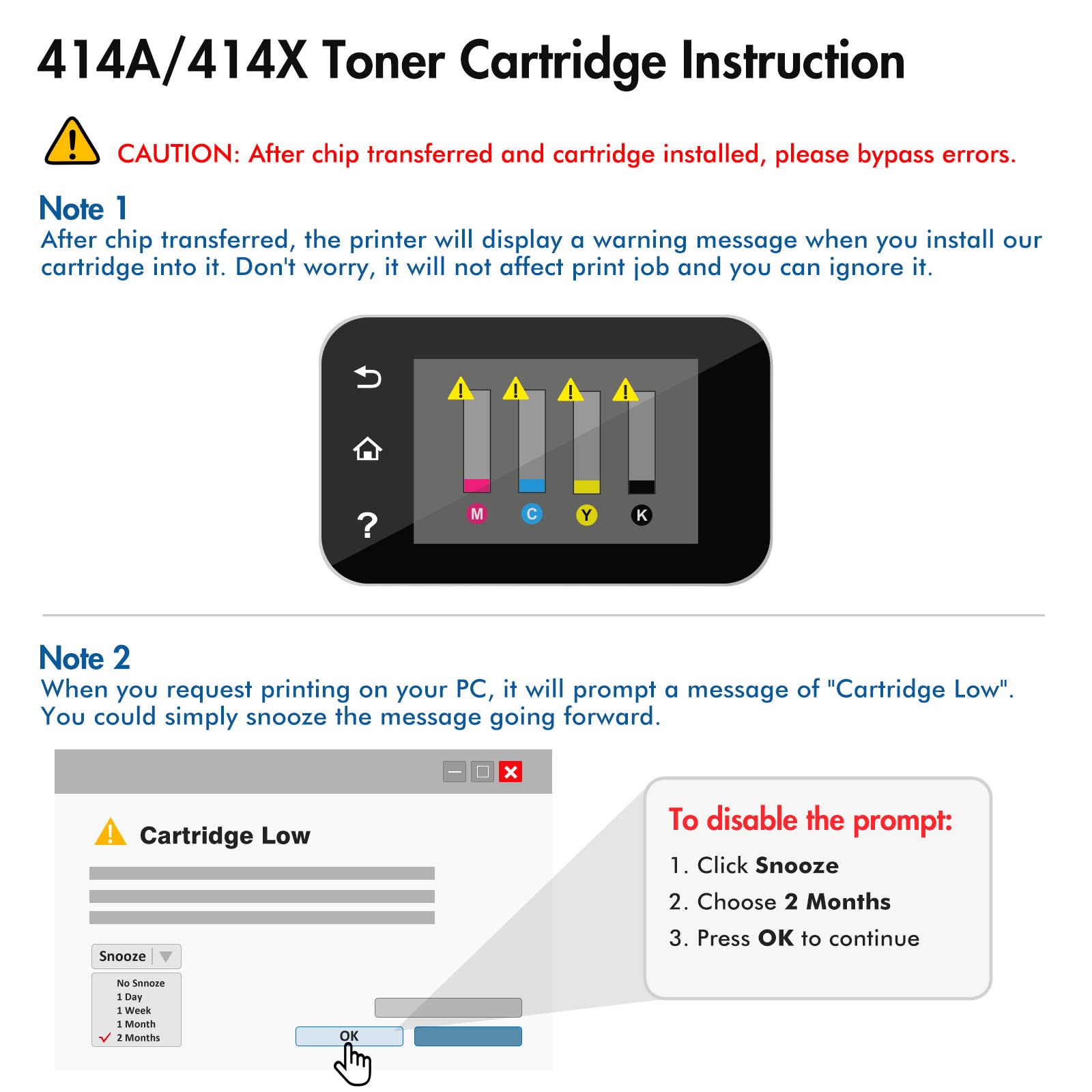 Cool Toner Compatible Toner Cartridge Replacement for HP 414A 414X 414 W2020A Work with Color Pro MFP M479fdw M454dw M454dn M479fdn M479 Laser Printer Ink (Black Cyan Magenta Yellow, 4-Pack)