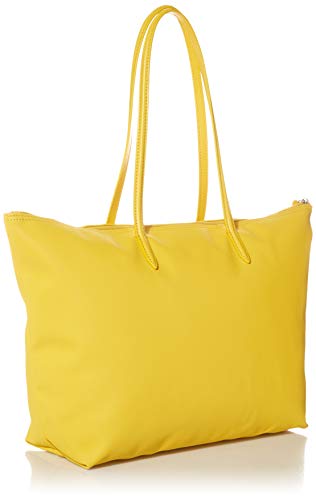 Lacoste L.12.12 Concept Large Shopping Bag, Navy Blue/Narcissus-Andalusian RED-Turkish Delight