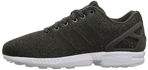 adidas Originals Women's Zx Flux Sneaker, Utility Grey/Utility Black/Silver Metallic, 5.5 M US