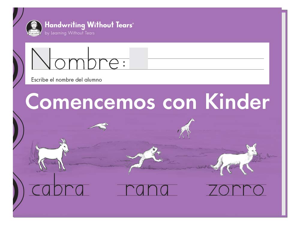 Learning Without Tears Comencemos con Kinder (Spanish)- Handwriting Without Tears- Trans K, Shapes, Letters, Numbers, Coloring- School and Home use