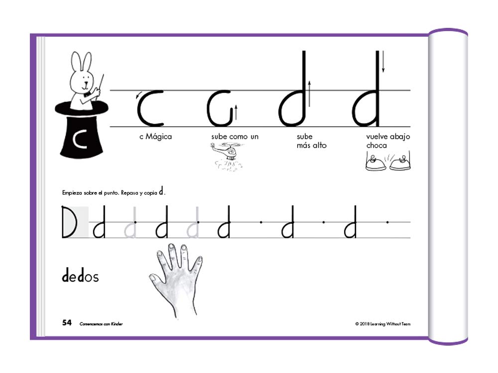 Learning Without Tears Comencemos con Kinder (Spanish)- Handwriting Without Tears- Trans K, Shapes, Letters, Numbers, Coloring- School and Home use