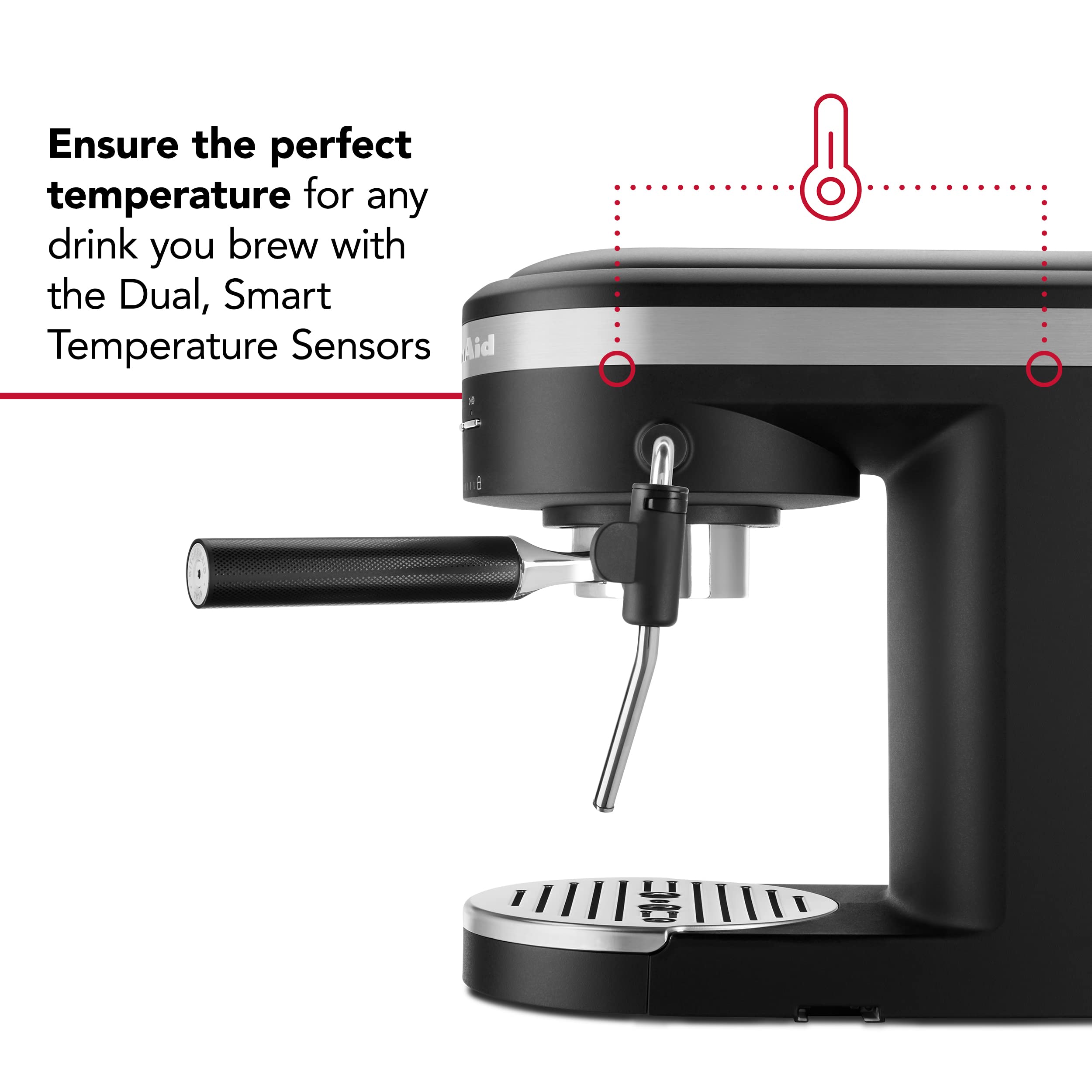 KitchenAid Semi-Automatic Espresso Machine KES6403, Black Matte