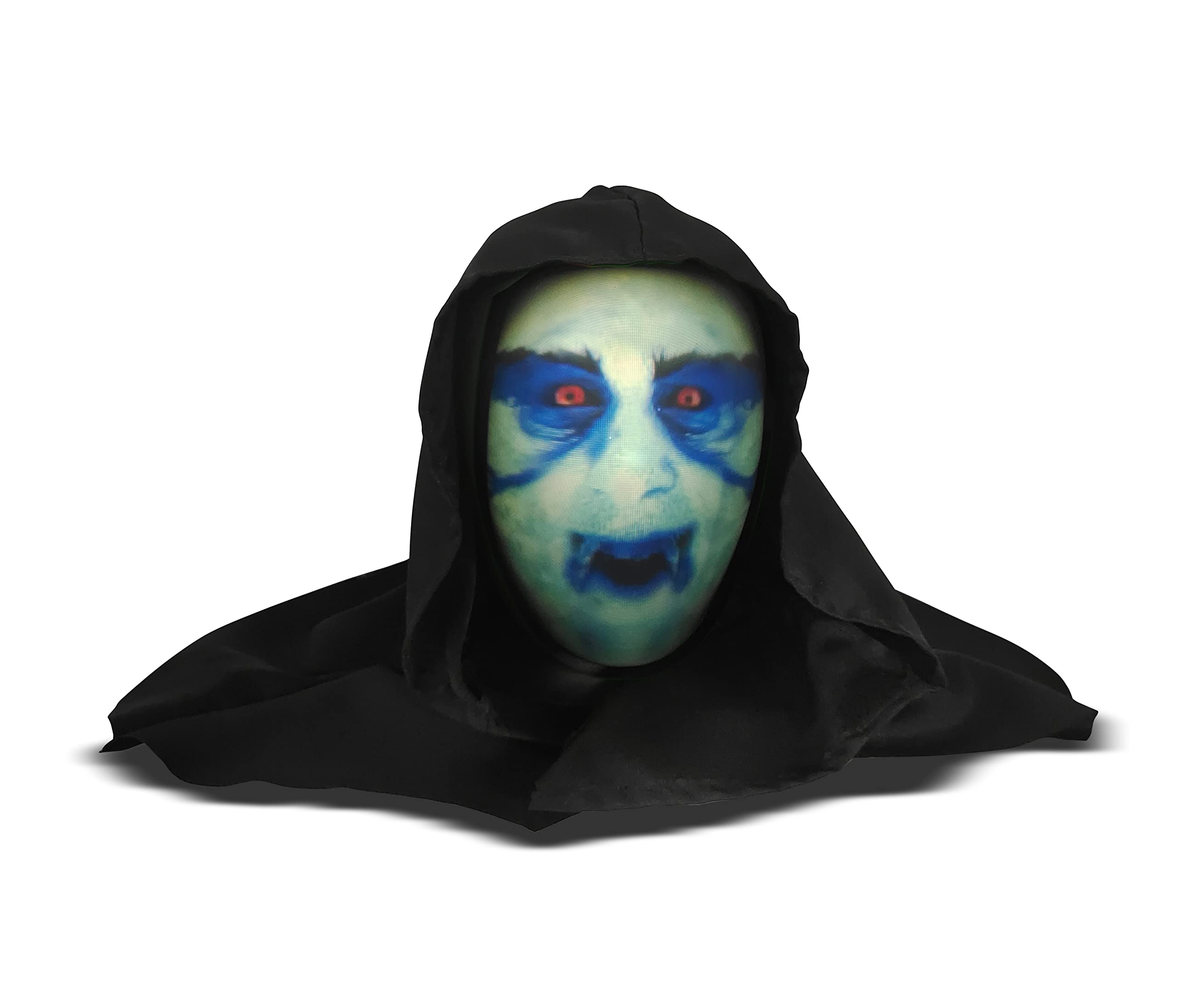 ANIMAT3D Mindscope The Hauntley's Talking Animated Haunted Head with Built in Projector & Speaker Plug'n Play