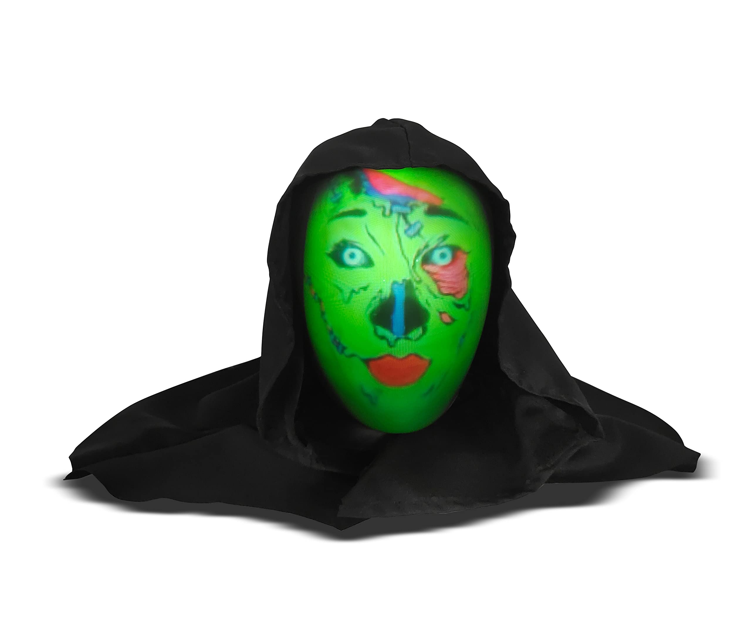 ANIMAT3D Mindscope The Hauntley's Talking Animated Haunted Head with Built in Projector & Speaker Plug'n Play