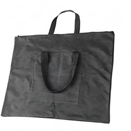 A2 Drawing Painting Board Storage File Bag, 20.8 x 26.7 Inches Light Weight Nylon Portfolio Tote Carries Two Shoulder Strap Options (Black)