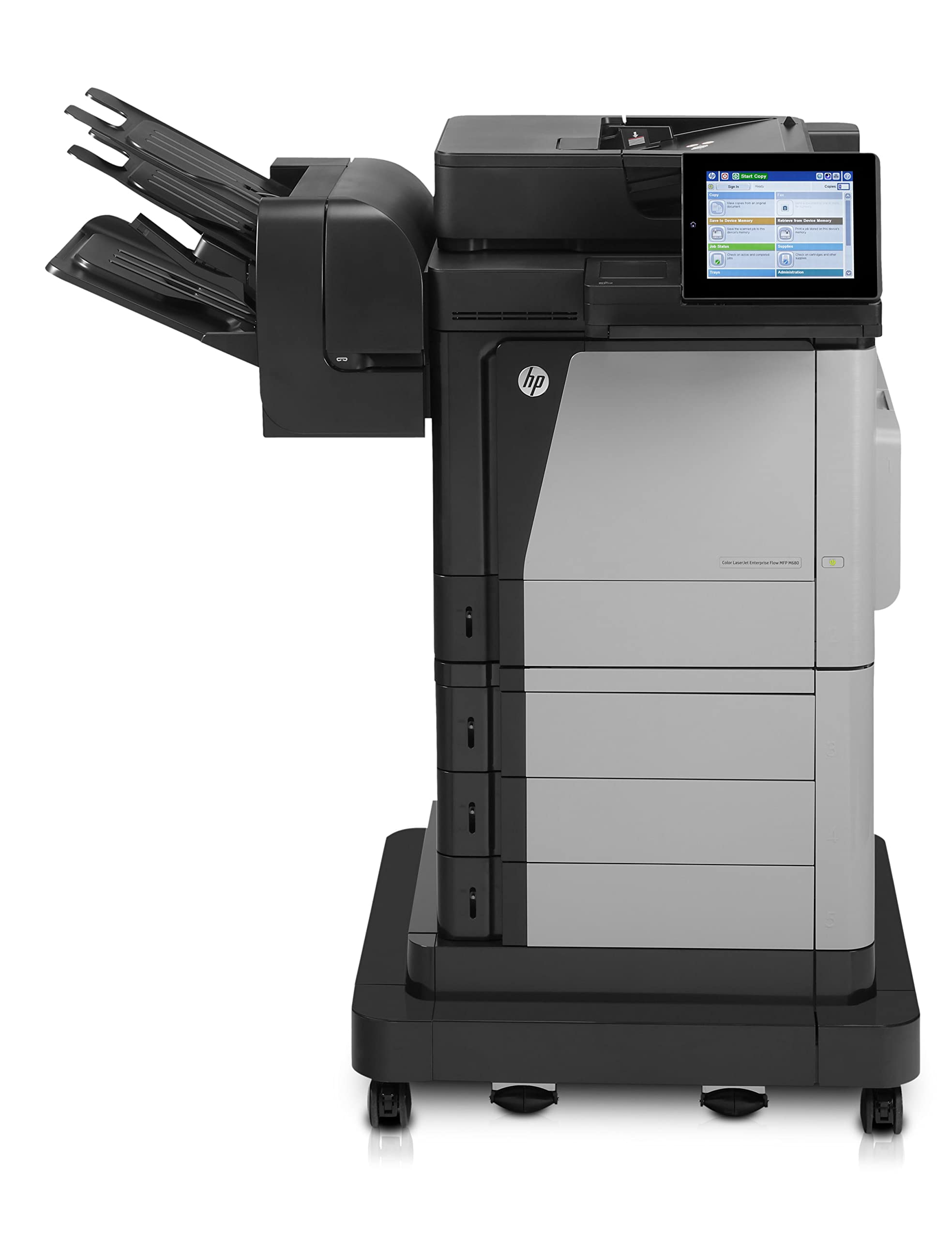 HP CZ250A Color LaserJet Enterprise Flow M680z - Multifunction printer - color - laser - Legal (8.5 in x 14 in) (original) - Legal (216 x 356 mm), A4 (210 x 297 mm) (media) - up to 42 ppm (copying) - up to 43 ppm (printing) - 3100 sheets - 33.6 Kbps - USB