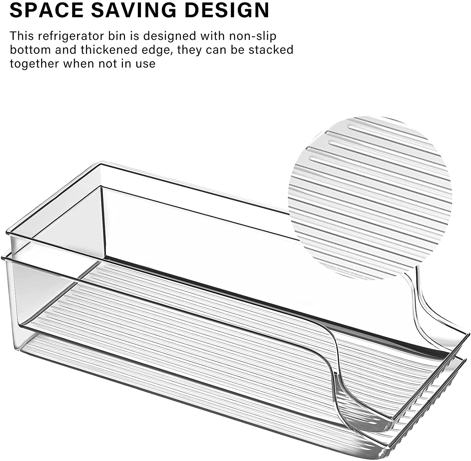 Acalu Refrigerator Organizer Bins Fridge can organizer for pantry Freezer and Storage,Canned Food Container Bin for Refrigerator Beverage