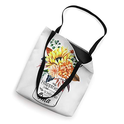 Womens Happiness is Being An OMA Cute Flowers Gifts Tote Bag