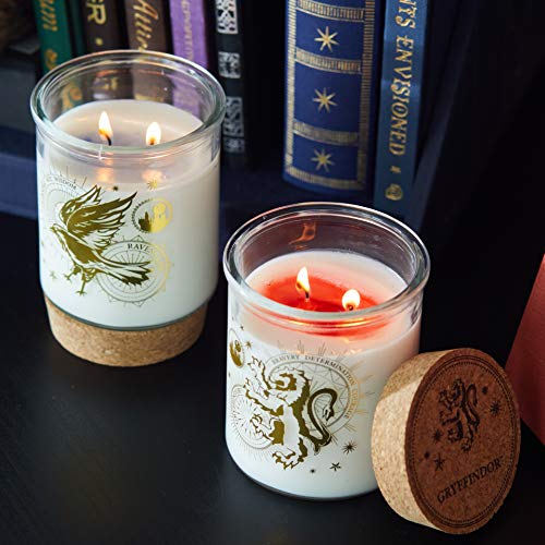 Harry Potter Color Changing Ravenclaw Candle, Large 10 oz - Wax Turns from White to Blue When Lit - Soy Wax, Unscented - Great Gift for Harry Potter Fans