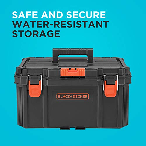 beyond by BLACK+DECKER BLACK+DECKER BDST60500APB Stackable Storage System - 3 Piece Set (Small Toolbox, Deep Toolbox, and Rolling Tote)