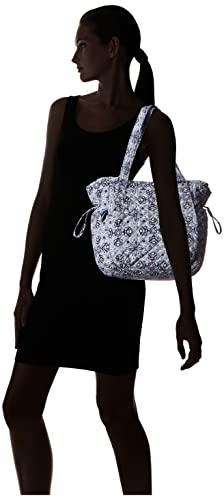 Vera Bradley Women's Cotton Glenna Satchel Purse, Plaza Tile - Recycled Cotton, One Size