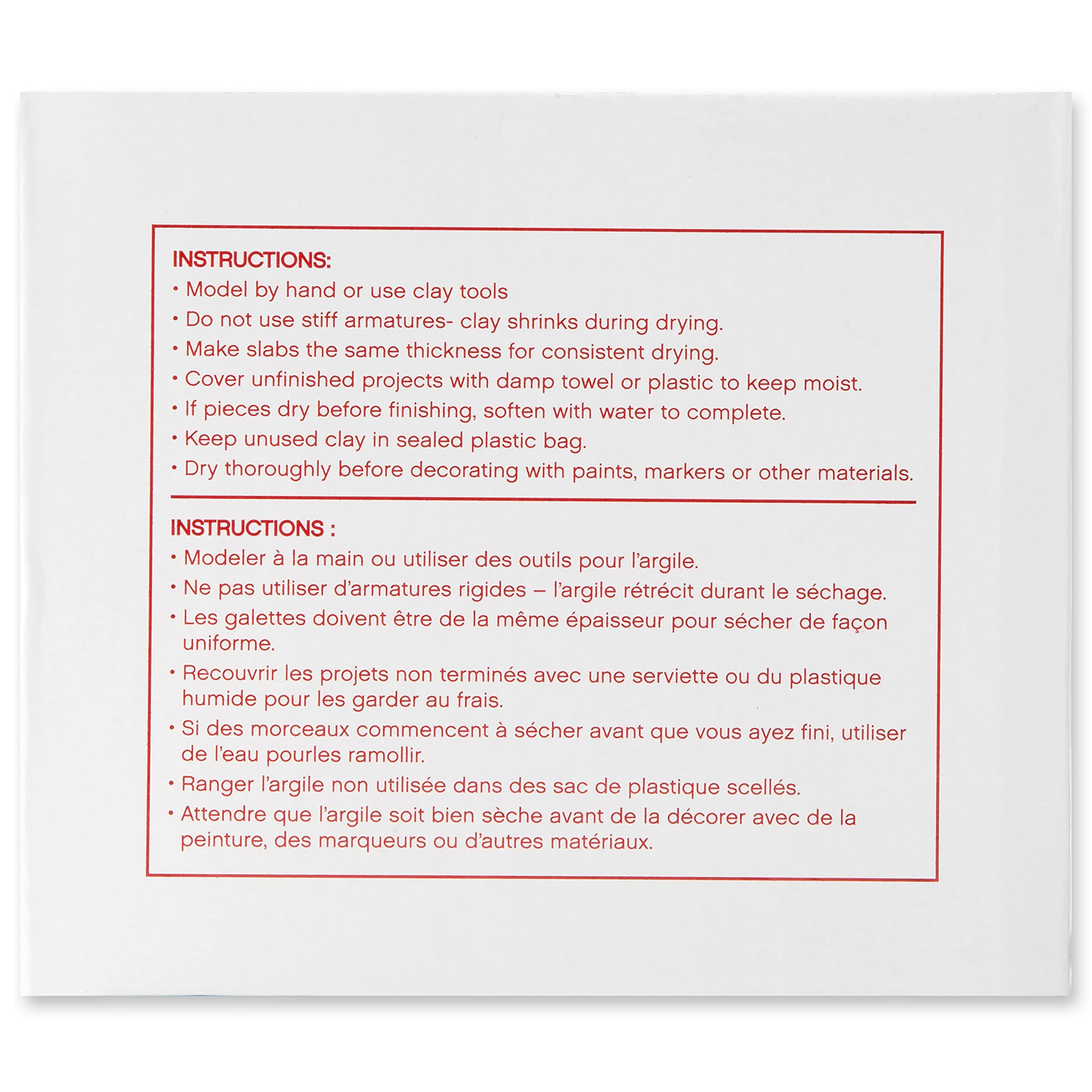 Craftsmart Natural Air-Dry Clay, White, 10lbs โ All-Purpose Modeling Clay for Sculpting, Hand Modeling and Throwing, Non-Toxic,10114031