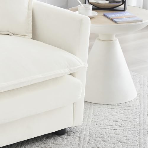 Free Combination Cloud Sofa Comfy Boucle Couch Luxury 3 Seaters Chenille Upholstered Leisure Wide Deap Seat Modular Sectional Sofá Convertible Minimalist Couches Oversized Loveseat with Throw Pillows