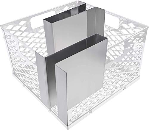 LavaLock Minion Method Bars for Oklahoma Joe's Firebox Basket - Stainless Steel Maze Bar Plate fits Most Other Charcoal Ash Baskets - 8 W x 5.5 D x 7.5 H - 2 Pack