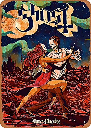EICOCO Band Ghost Bc Plaque Poster Metal Tin Sign 8" x 12" Vintage Retro Wall Decor