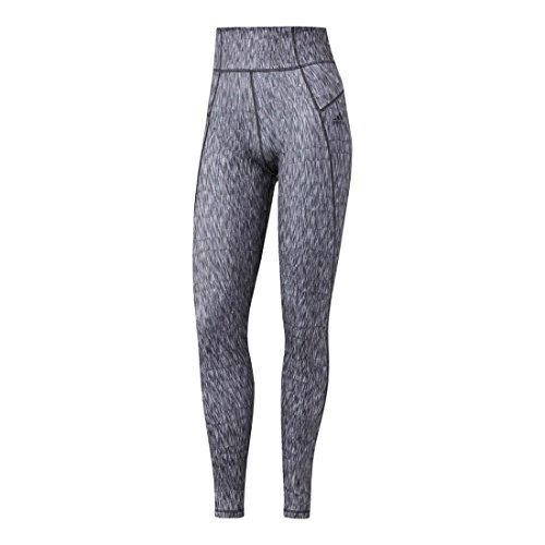 adidas Women's Training Performer Print High Rise 3/4 Tights, Utility Black/Ikat Heather/Black, Small