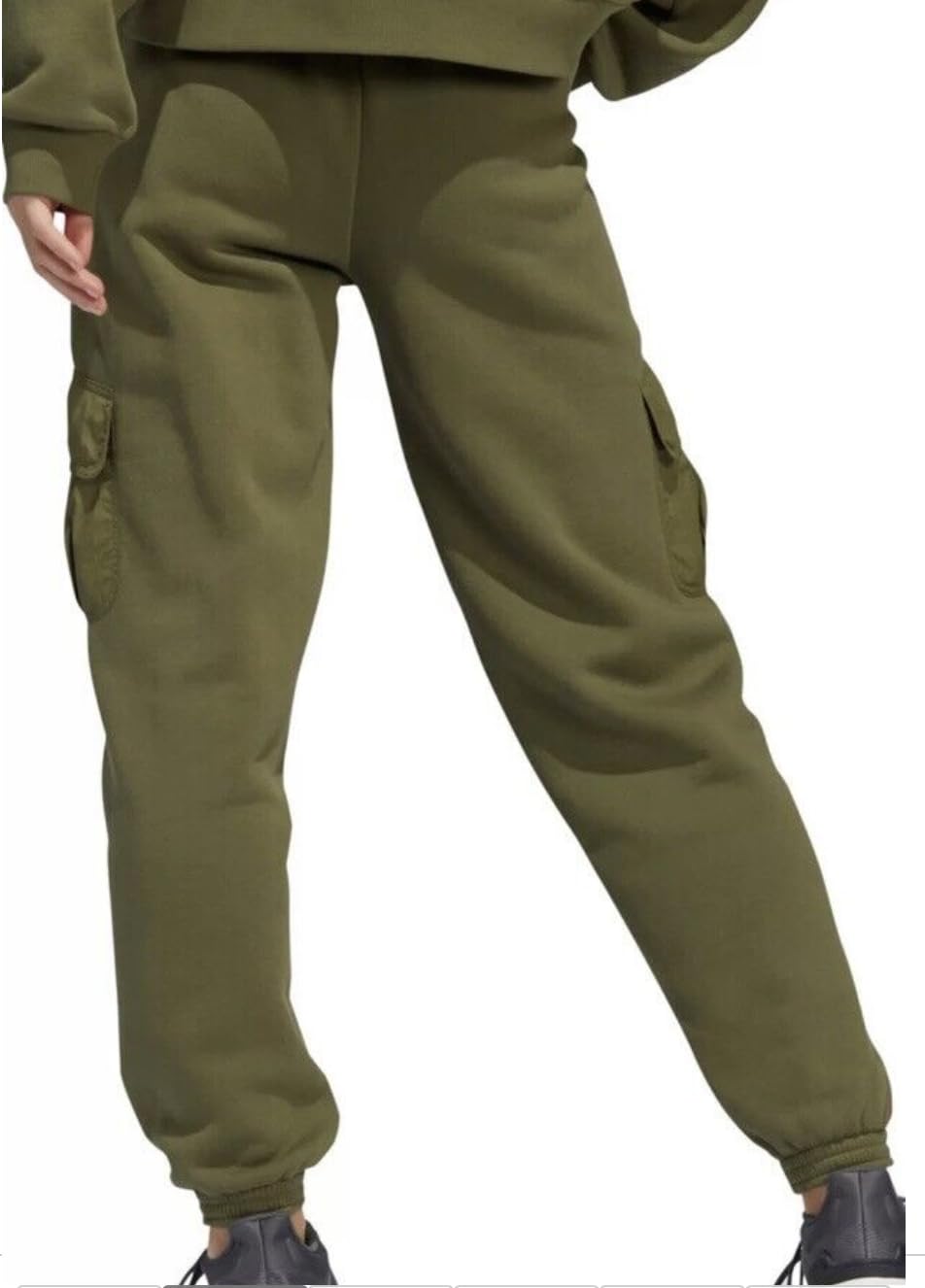adidas Originals Women's Q1 Cargo Utility Jogger, Focus Olive, Small