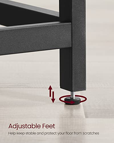 VASAGLE L-Shaped Computer Desk, Industrial Workstation for Home Office Study Writing and Gaming, Space-Saving, Easy Assembly, 58.7”D x 58.7”W, Greige