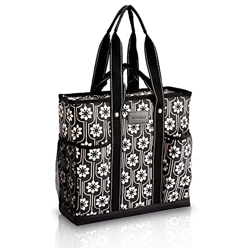 DEMOMENT Water Resistance Large Canvas Utility Tote Bag,Work Teacher Nurse Shoulder Women Bag (Sunflower)…