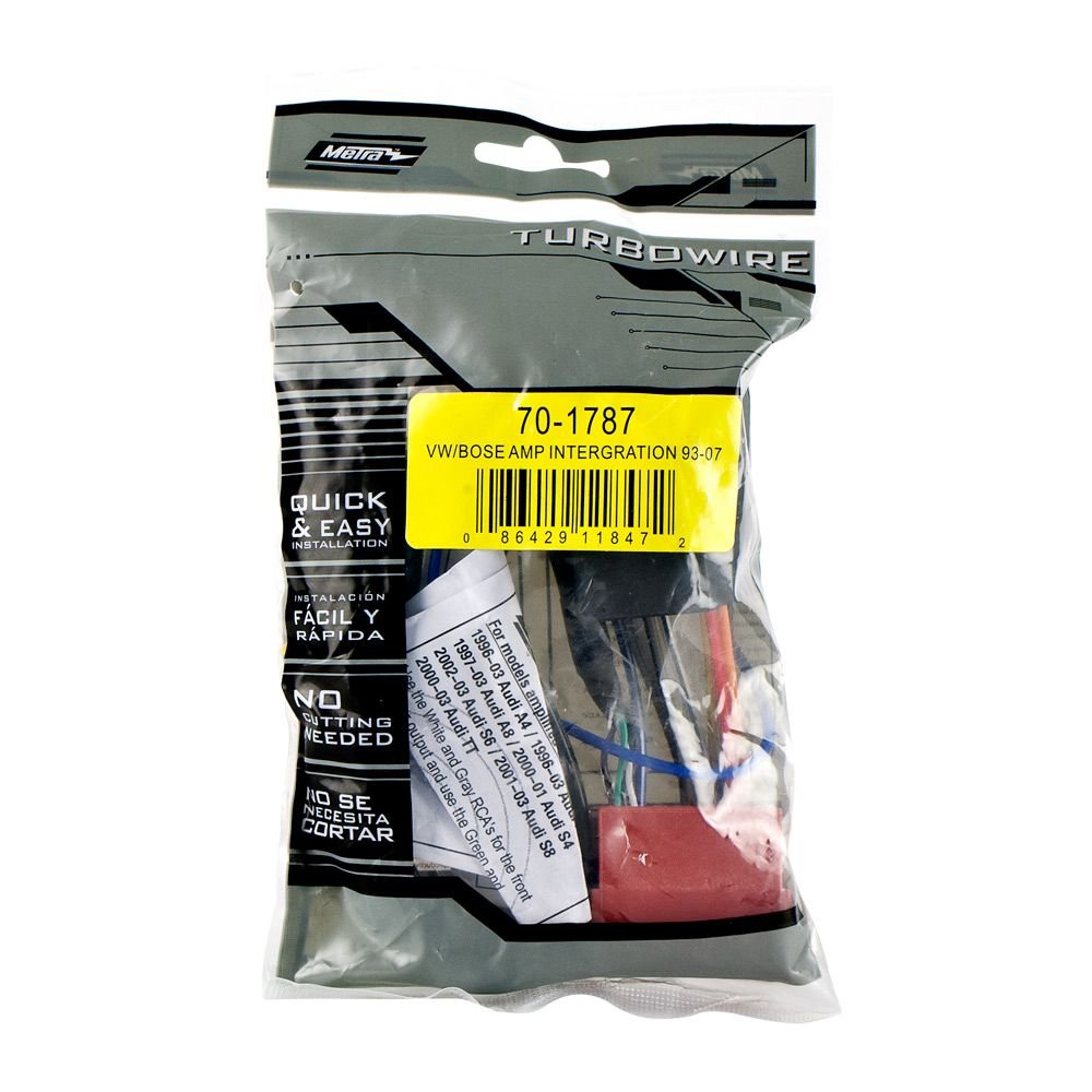 Metra Electronics 40-VW53 Aftermarket Radio Antenna Adapter and 70-1787 Radio Wiring Harness for Volkswagen and Audi