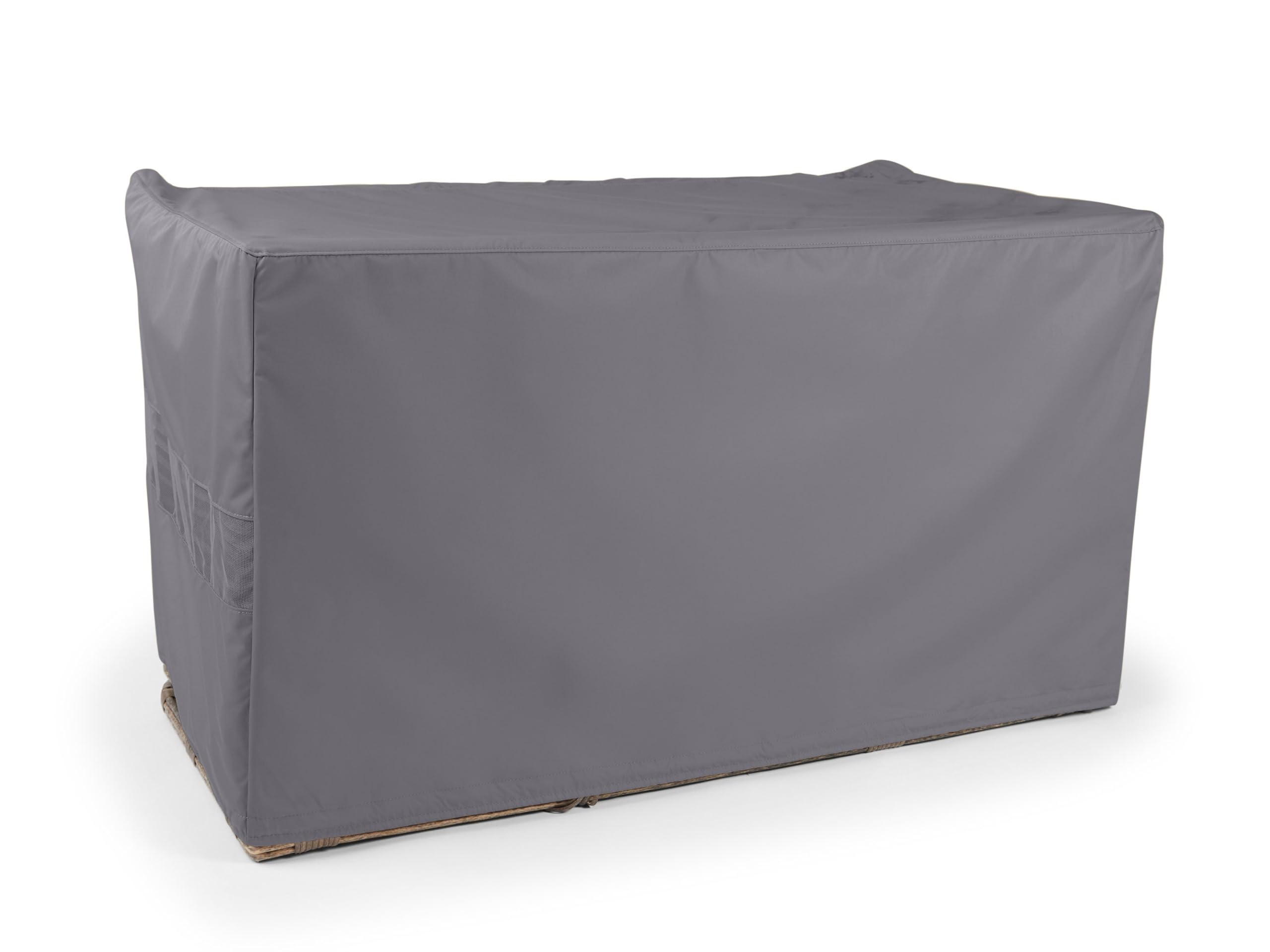 Covermates Outdoor Modular Sectional Sofa Loveseat Cover - Water Resistant Polyester, Drawcord Hem, Mesh Vents, Seating and Chair Covers, 84W x 34D x 30H, Charcoal