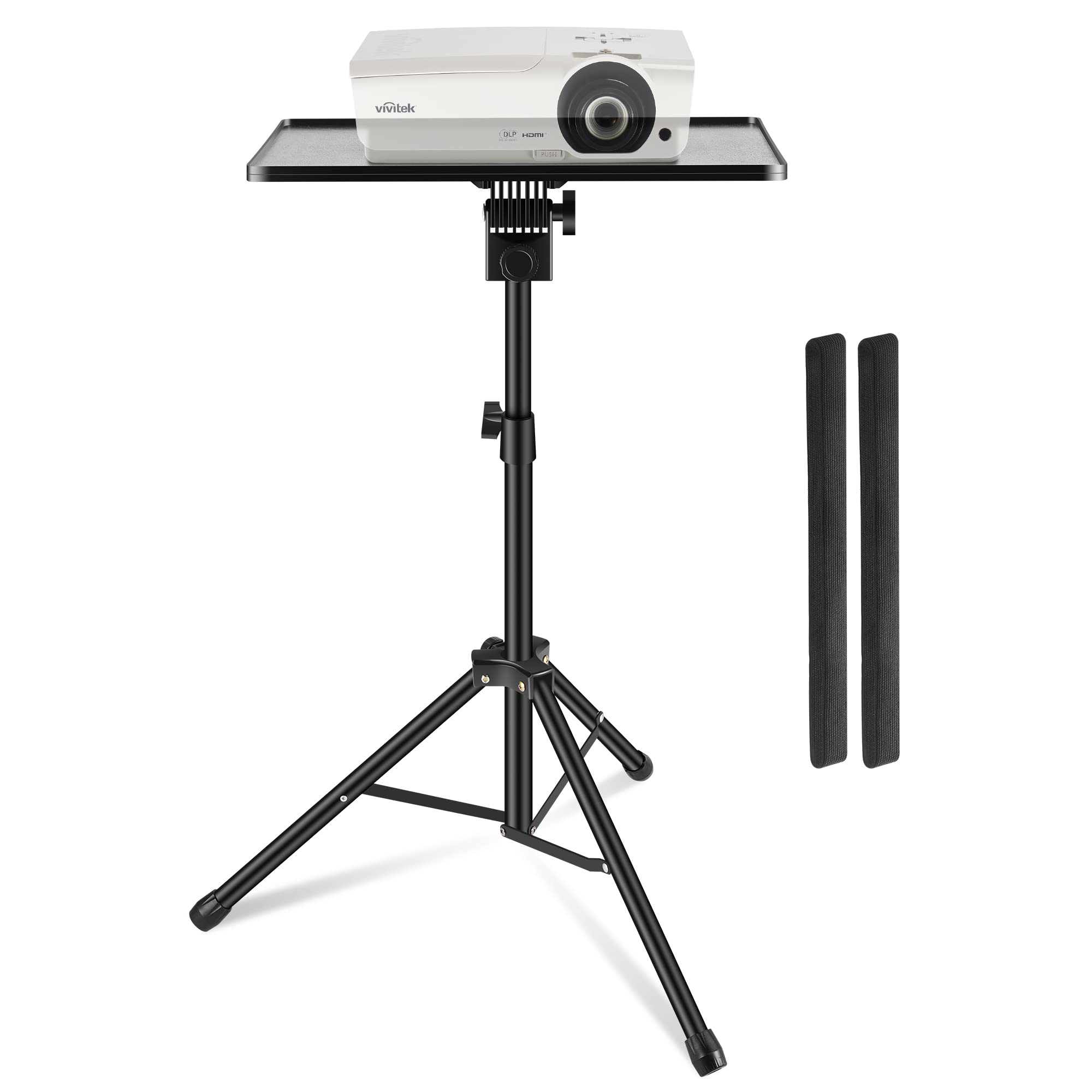 InnoGear Projector Tripod Stand, Foldable Laptop Stand, DJ Equipment Stand Folding Tripod Stand Computer Stand Height Adjustable from 21" to 54" for Office Home Stage Studio Outdoor