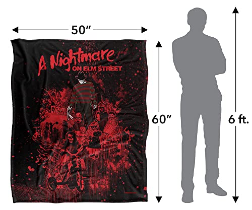 A Nightmare on Elm Street Blanket, 50"x60", Elm Street, Silky Touch Super Soft Throw Blanket