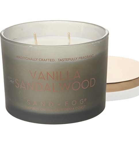 Sand and Fog Vanilla Sandalwood Candle(Clear Jar)