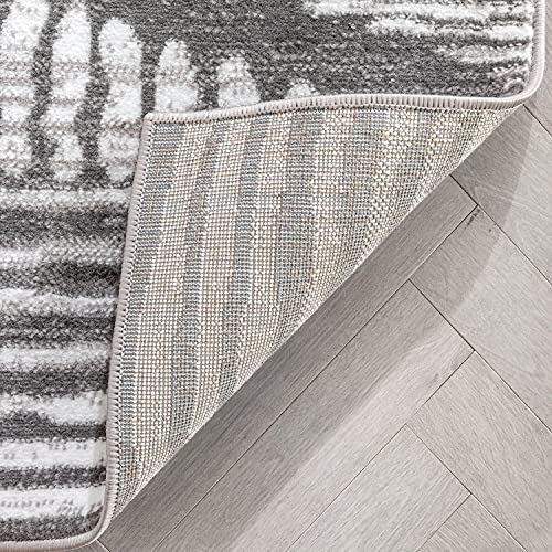 Well Woven Axasta Grey Diamond Medallion Tribal Area Rug (5'3" x 7'3")