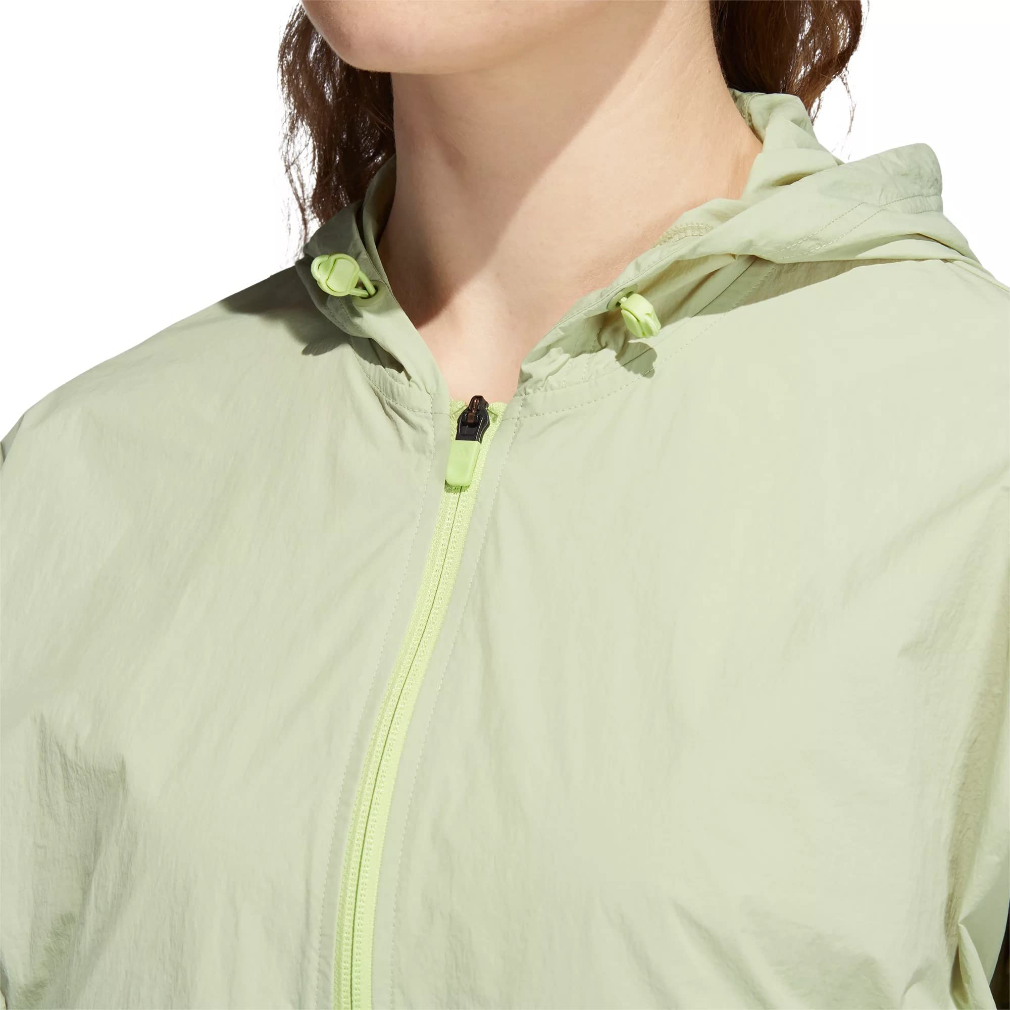 adidas Women's Utility Anorak Jacket, Magic Lime Medium