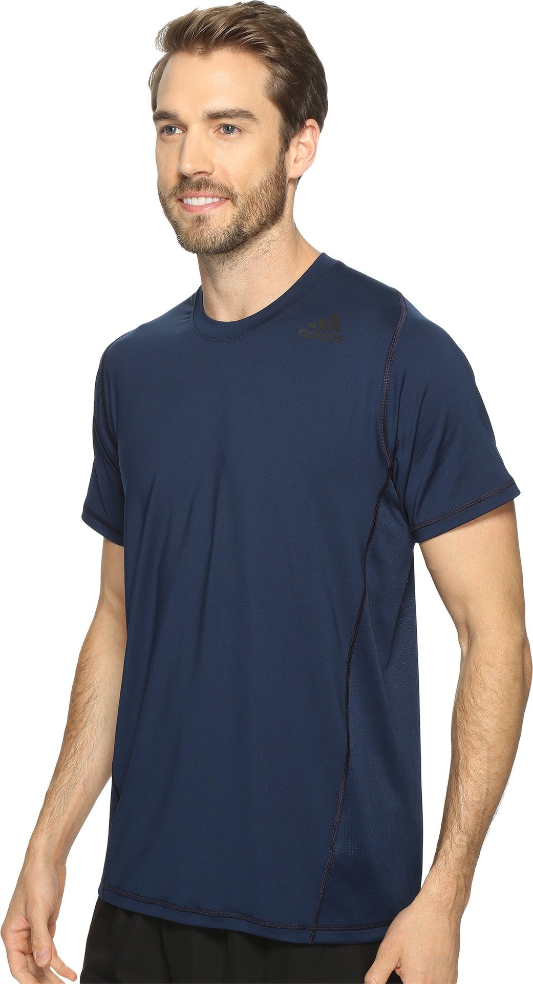 adidas Men's Training Utility Tech Short Sleeve Tee, Collegiate Navy, X-Small