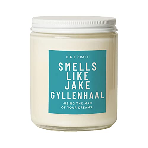 CE Craft - Smells Like Jake Gyllenhaal Scented Candle – Bourbon Vanilla Scent – Gift for Her, Jake Gyllenhaal Gift, Girlfriend Gift, Celebrity Prayer Candle