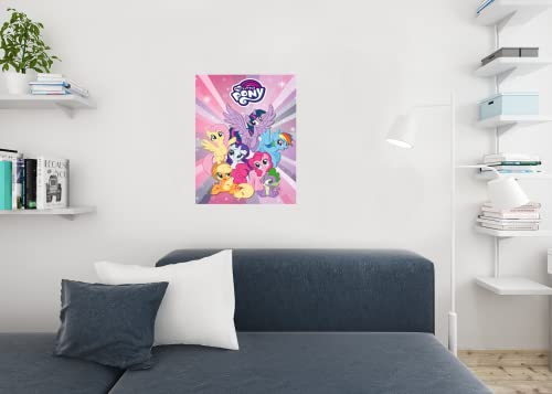 Pyramid America My Little Pony Group Cute Kids Room Animated Cartoon Series Cool Wall Decor Art Print Poster 24x36