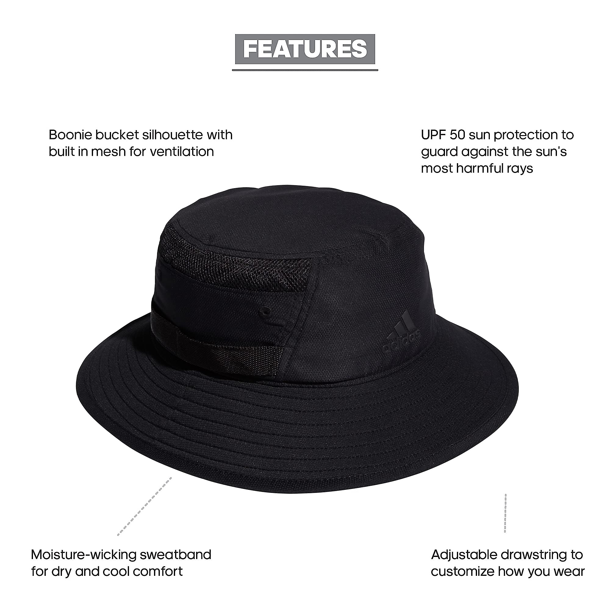 adidas Men's Victory III Bucket, Black, Large-X-Large