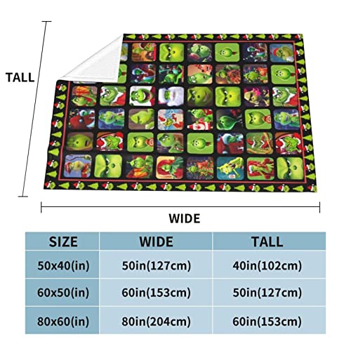 Anime Throw Blanket,Soft Flannel Warm Cozy,Suitable for Sofa Bed Couch All Seasons 50 x 40 inch 9-2