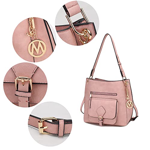 MKF Fashion Hobo Bag for Women β PU Leather Top Handle Handbag Purse β Crossbody Shoulder Strap Lady Pocketbook Ivette Navy