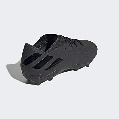 adidas Men's Nemeziz 19.2 Firm Ground Boots Soccer Shoe, Black/Black/Utility Black, 7 M US