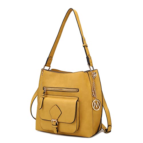 MKF Fashion Hobo Bag for Women β PU Leather Top Handle Handbag Purse β Crossbody Shoulder Strap Lady Pocketbook Ivette Navy
