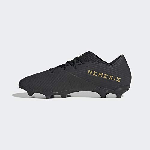 adidas Men's Nemeziz 19.2 Firm Ground Boots Soccer Shoe, Black/Black/Utility Black, 7 M US